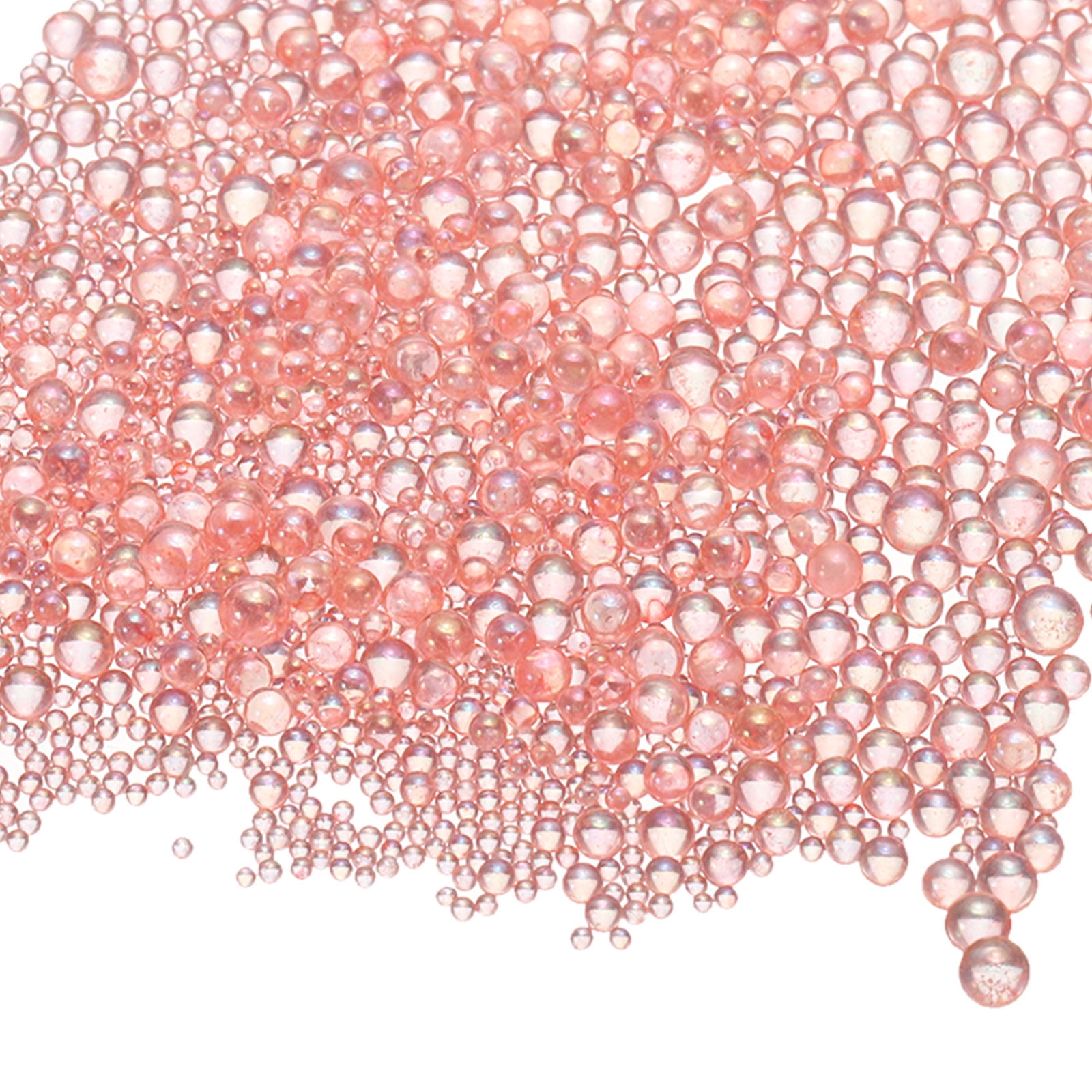 Uxcell Iridescent Glass Tiny Bubble Beads, 0.4-3mm 20g No Hole Micro ...