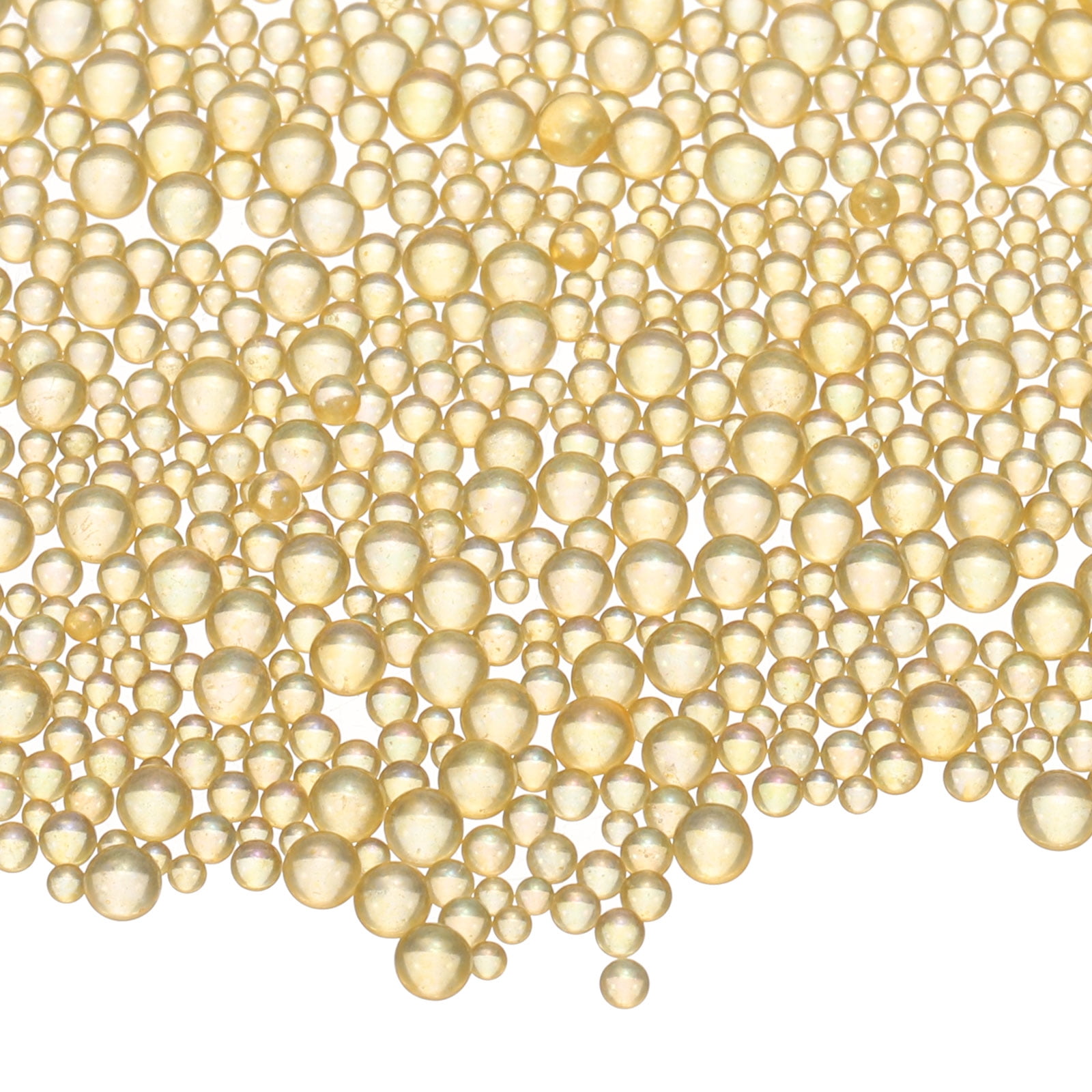 Uxcell Iridescent Glass Tiny Bubble Beads, 0.4-3mm 20g No Hole Micro ...