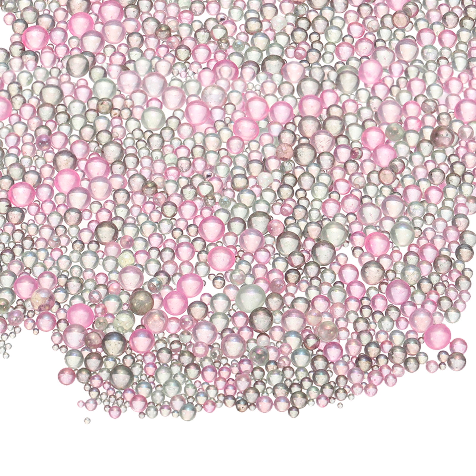 Uxcell Iridescent Glass Tiny Bubble Beads, 0.4-3mm 20g No Hole Micro ...