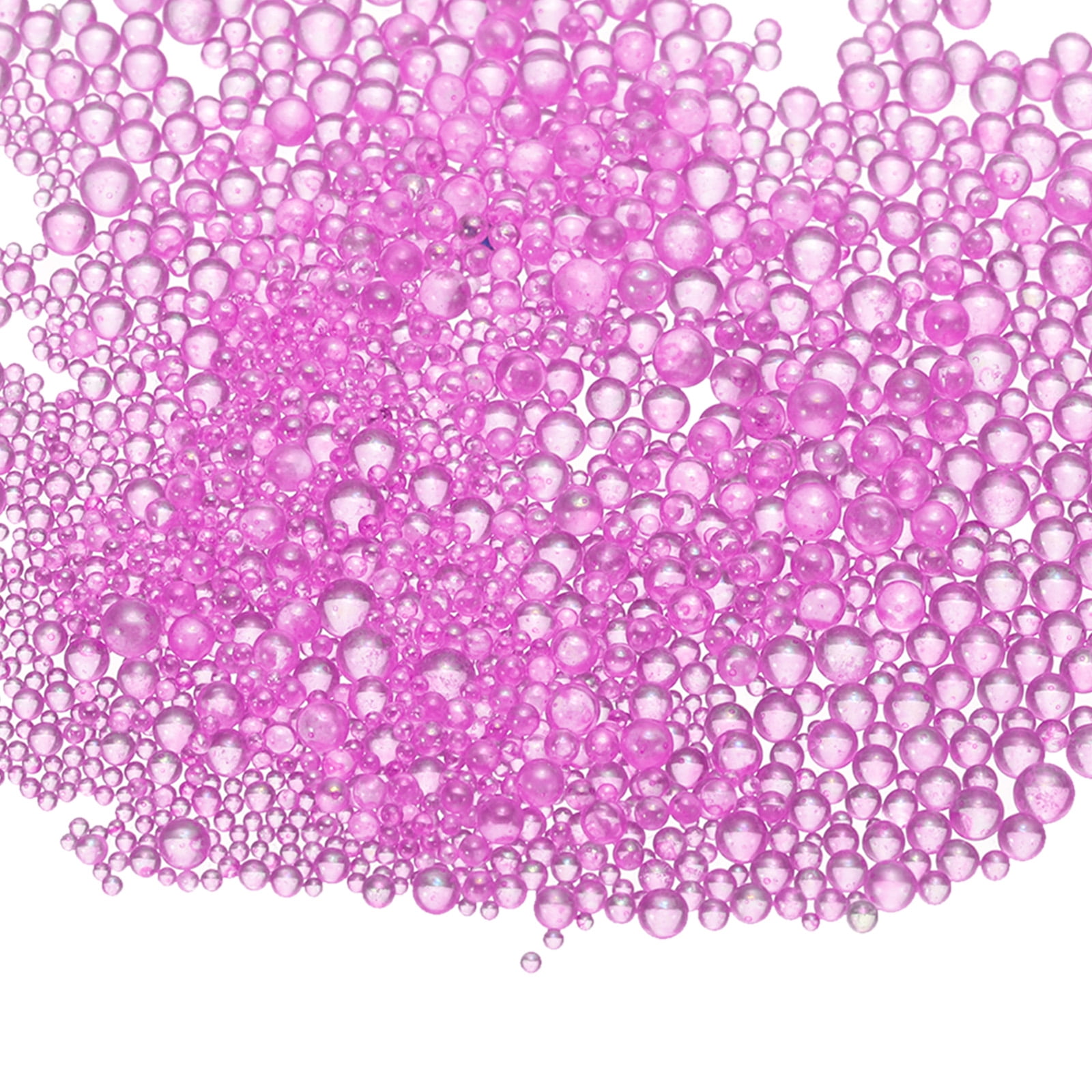 Uxcell Iridescent Glass Tiny Bubble Beads, 0.4-3mm 20g No Hole Micro ...