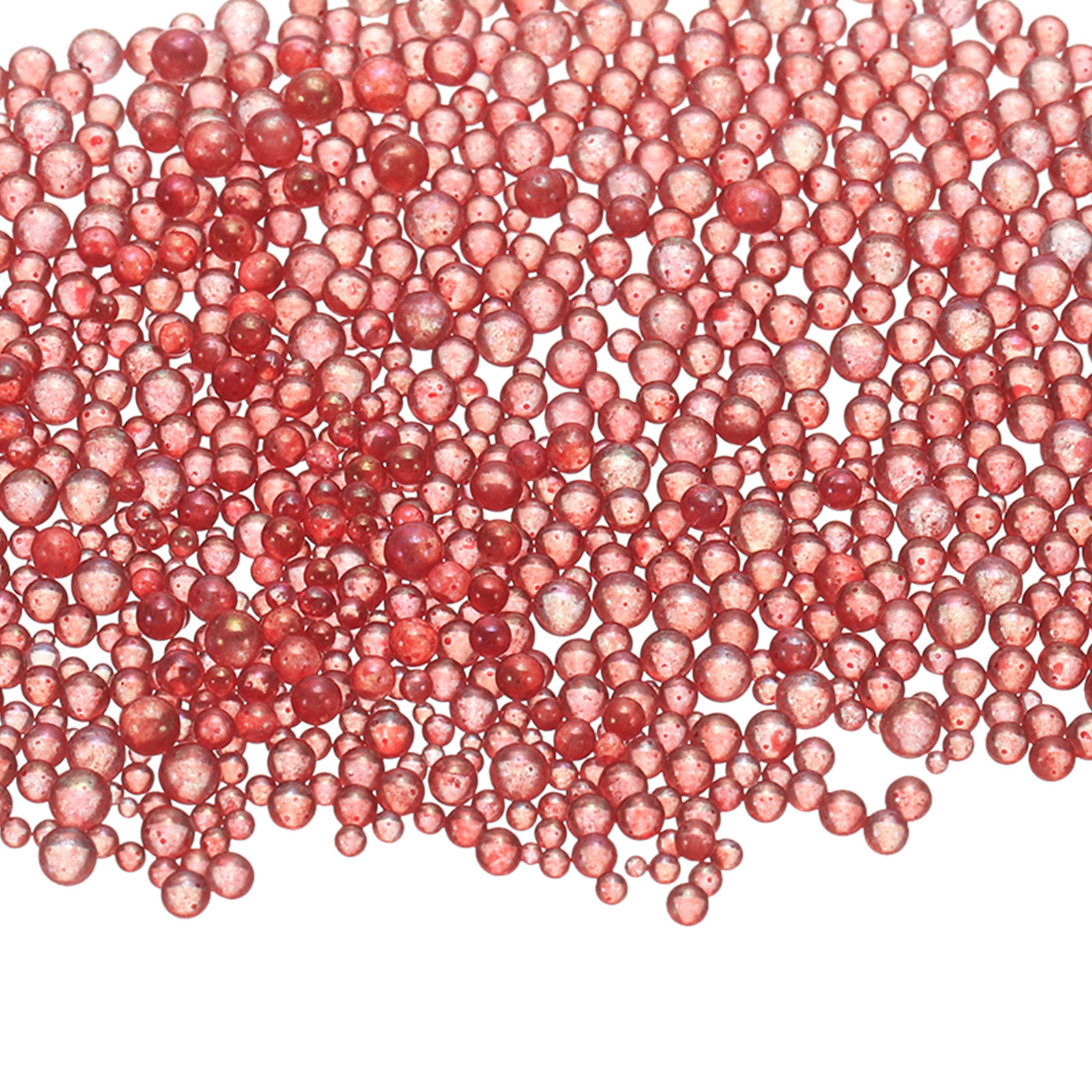 Uxcell Iridescent Glass Tiny Bubble Beads, 0.4-3mm 20g No Hole Micro ...