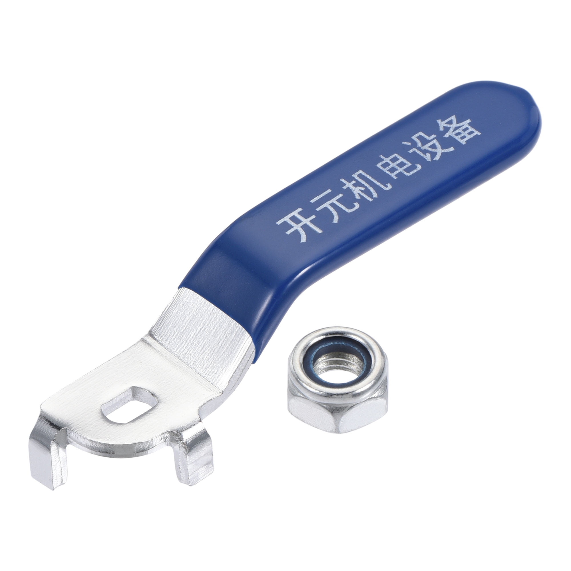 Uxcell Iron Chrome Plated Replacement Quarter Turn Lever Handle for ...