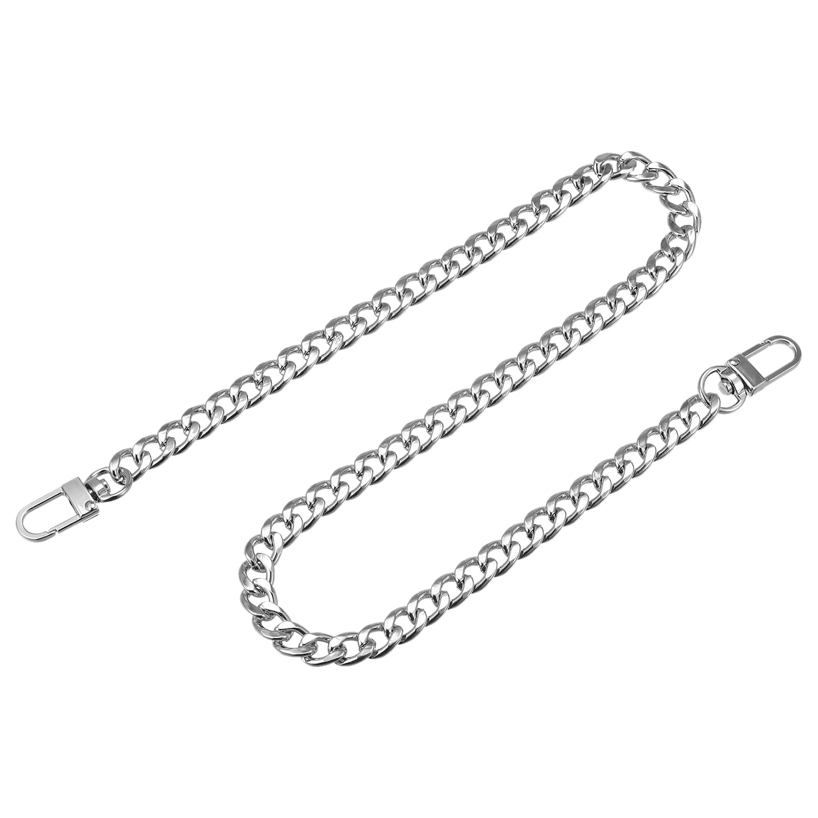 Uxcell Iron Flat Chain Strap, 24" Handbag Chains Purse Straps DIY ...