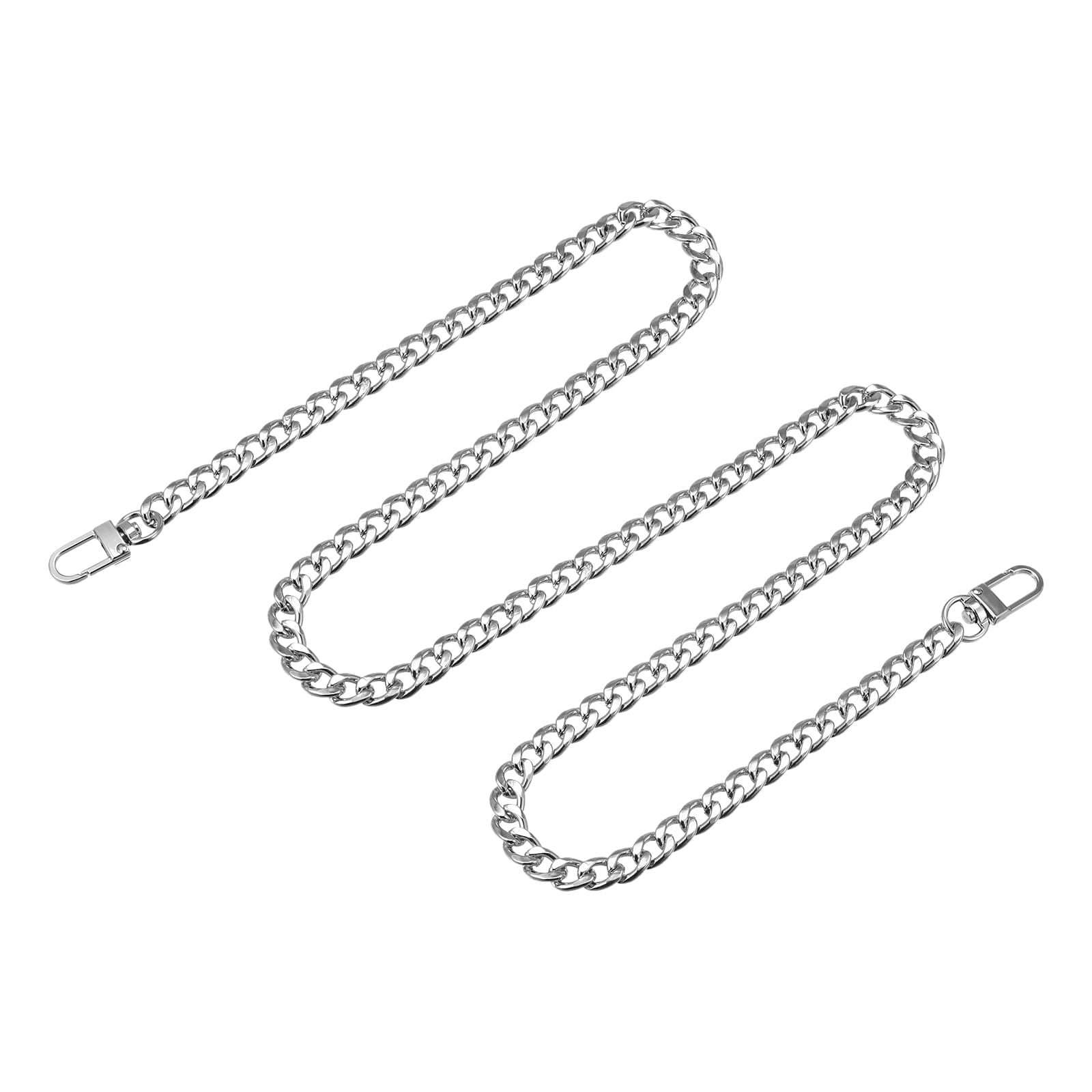 Uxcell Iron Flat Chain Strap, 39" Handbag Chains Purse Straps DIY ...