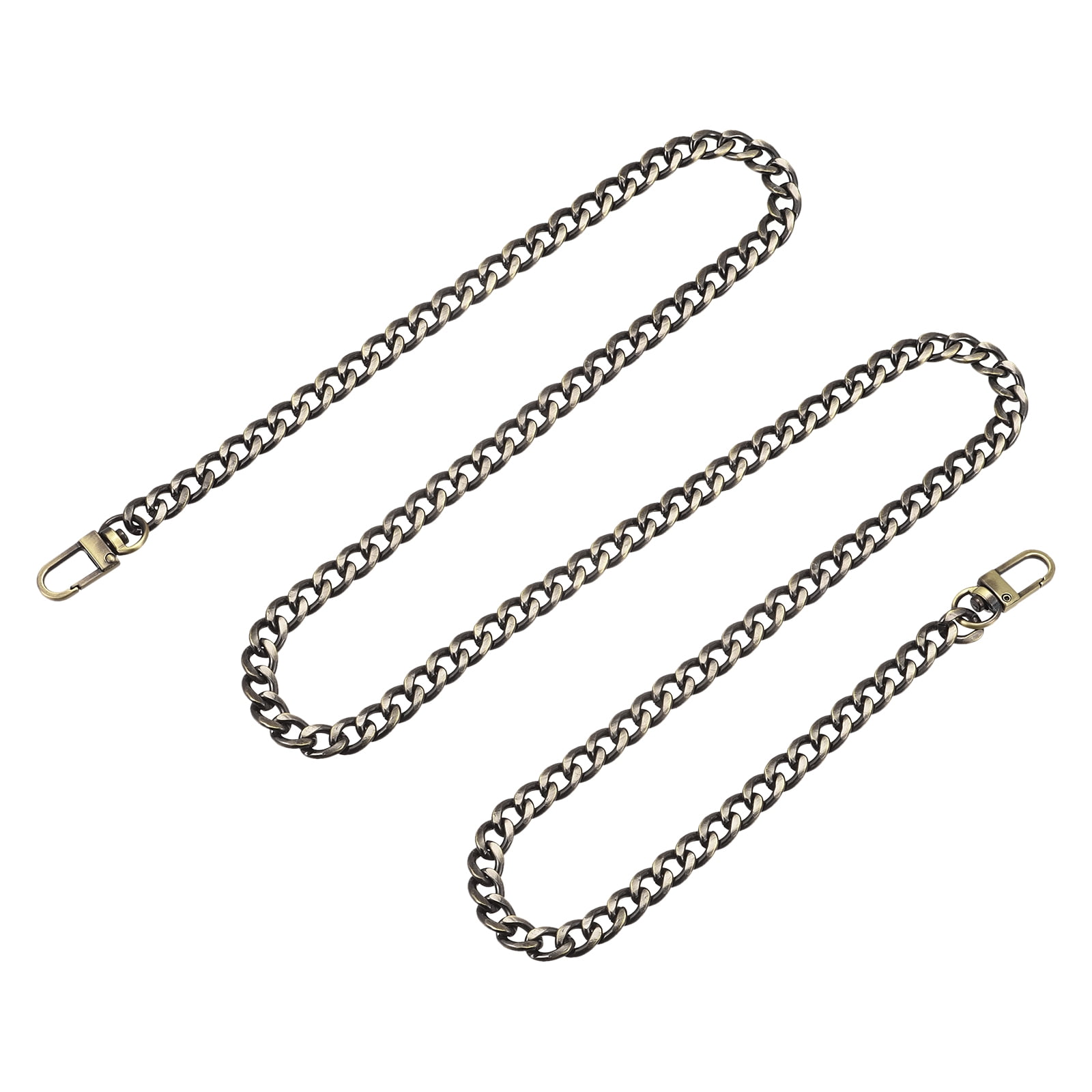 Uxcell Iron Flat Chain Strap, 47" Handbag Chains Purse Straps DIY ...