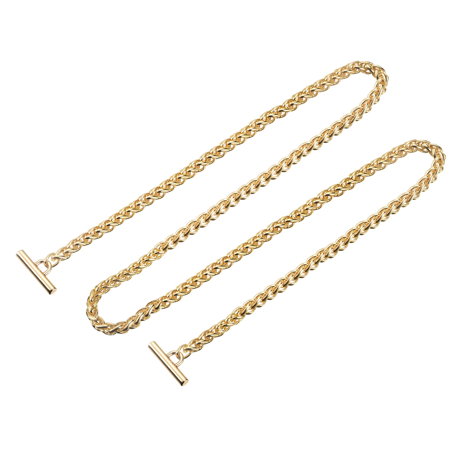 Uxcell Iron Flat Chain Strap, 47" Handbag Purse Chain Strap DIY Bag ...