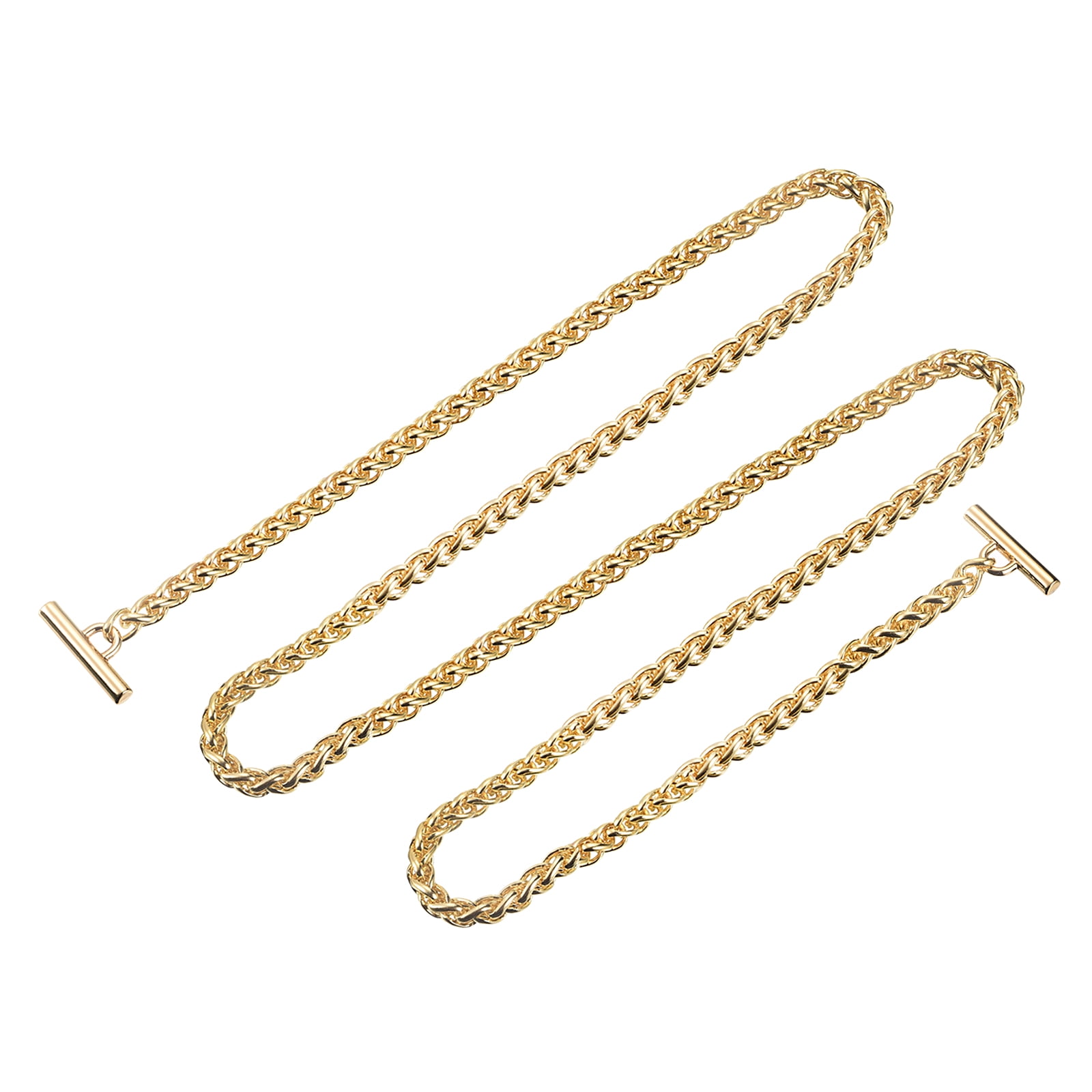 Uxcell Iron Flat Chain Strap, 55" Handbag Purse Chain Strap DIY Bag ...