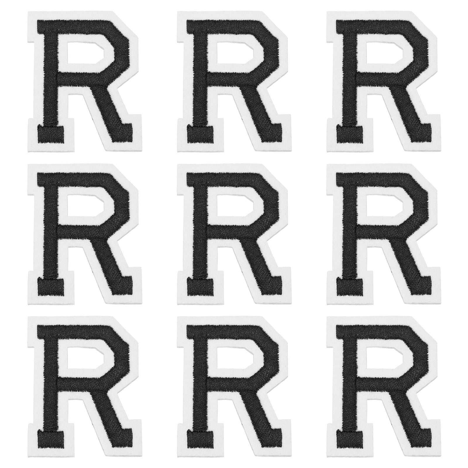 Uxcell Iron on Letter Patches, 9 Pcs 2"/5cm Alphabet R Iron on ...