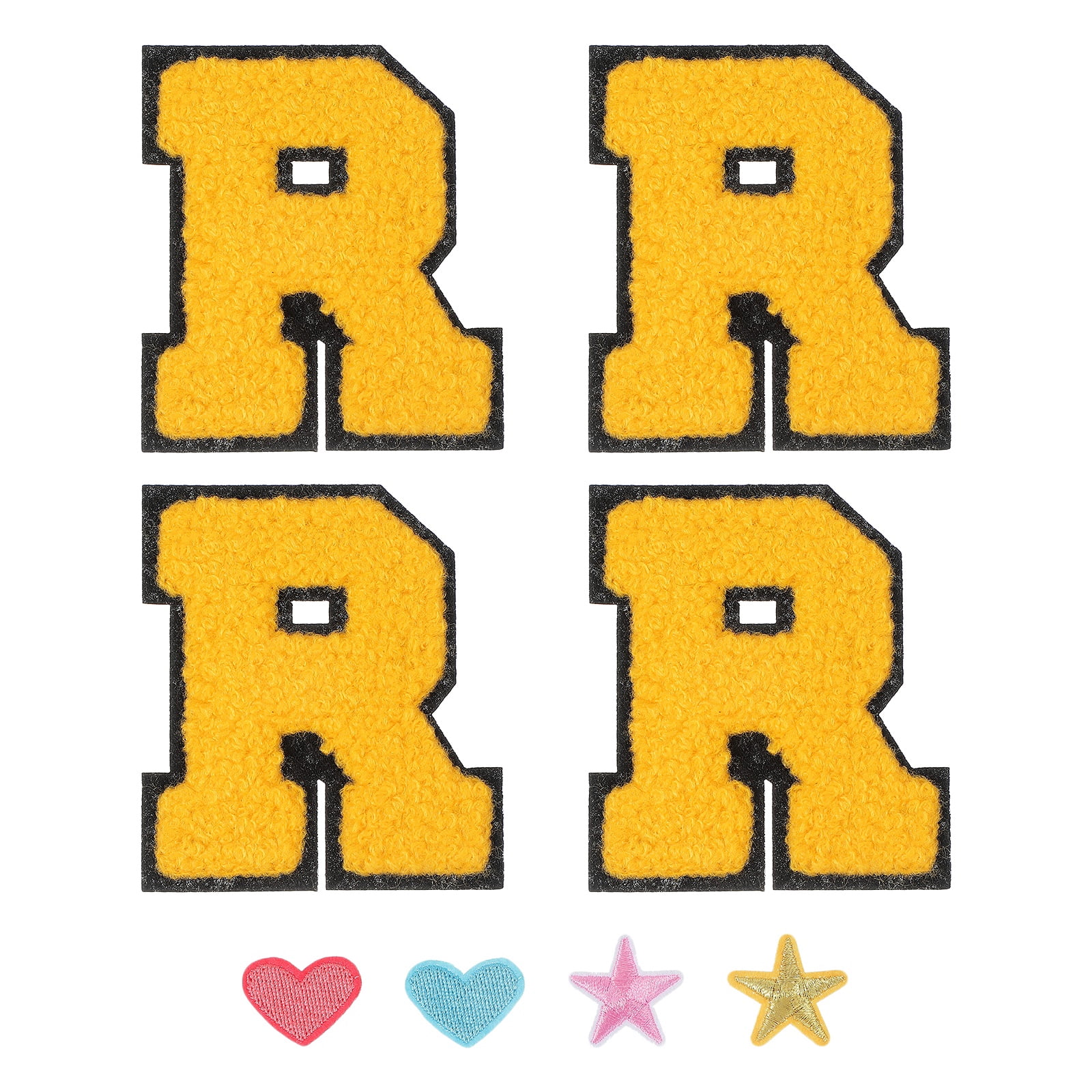 Uxcell Iron on Letter Patch Iron-on Chenille Letter Patches Alphabet ...