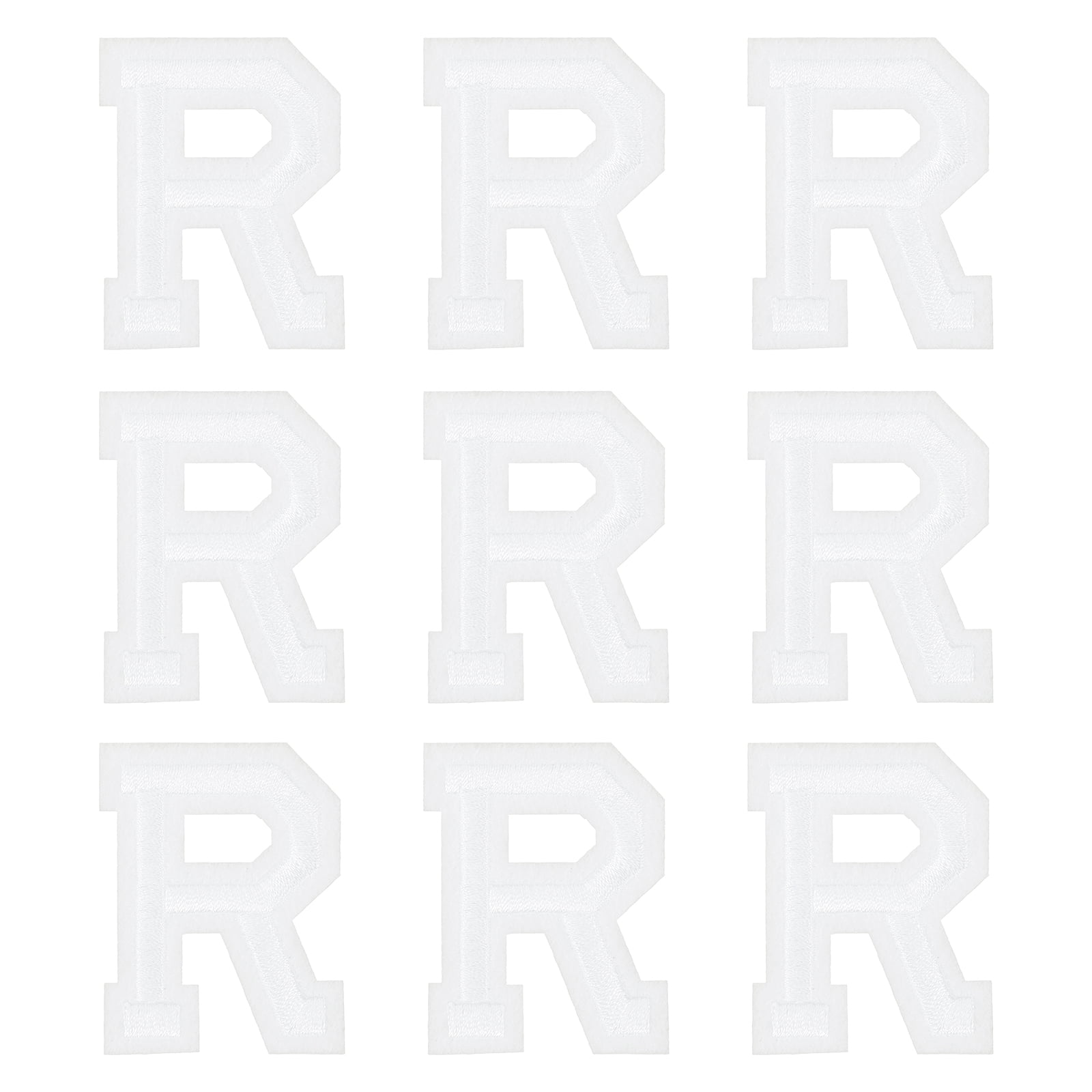 Uxcell Iron on Letter Patches 2" Alphabet R Iron on Embroidered Patch ...