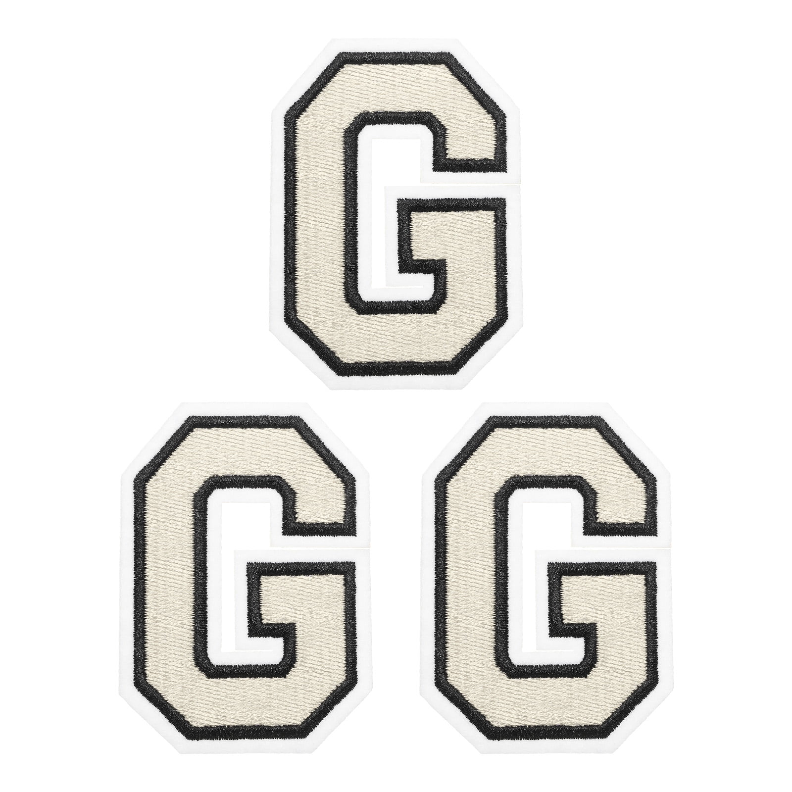 Uxcell Iron on Letter Patches, Chenille Letter Patches Embroidered ...