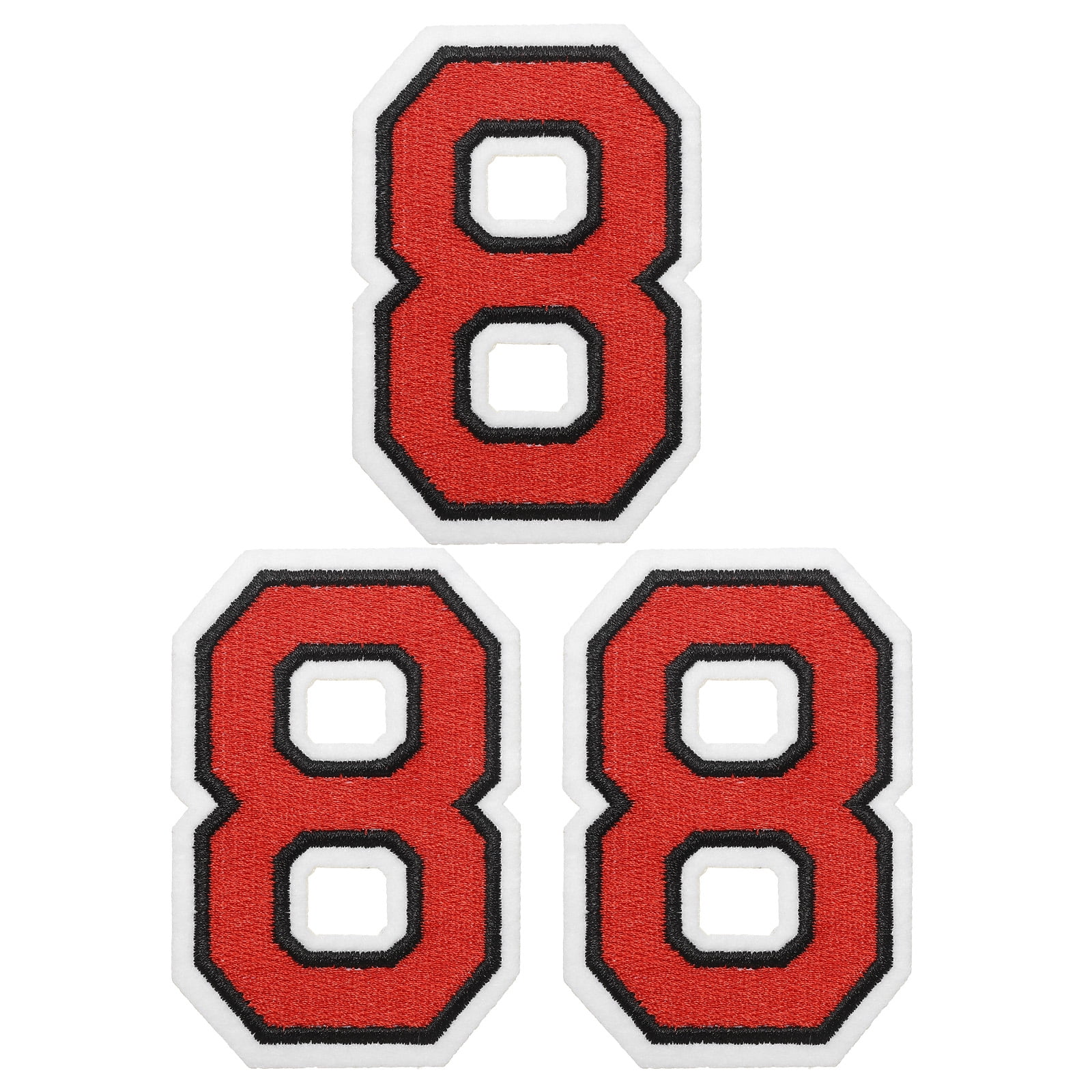 Uxcell Iron on Numbers Patches, Chenille Number Patches High-End High-End