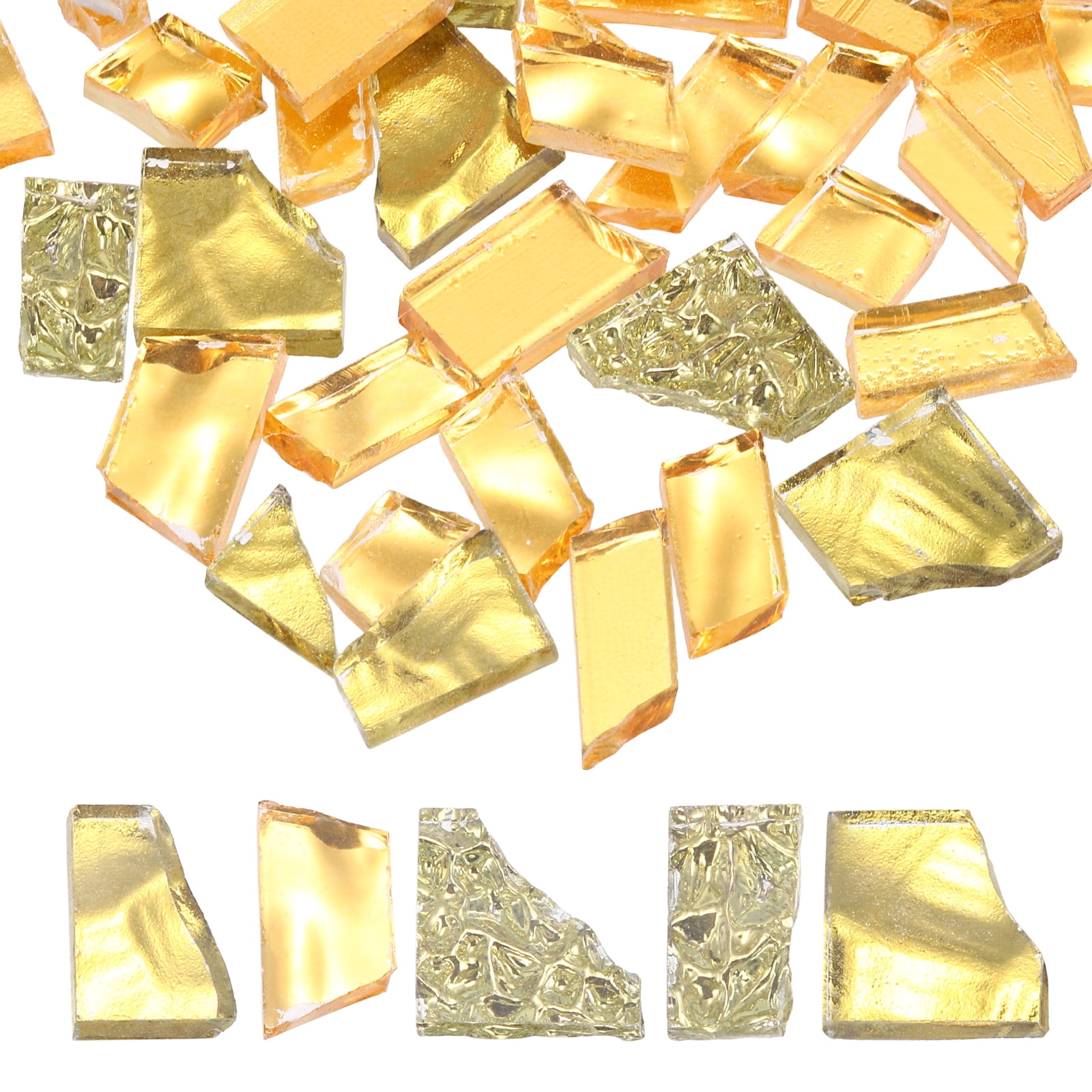 Uxcell Irregular Glass Mosaic Tiles, 500g/1.1LB Irregular Stained Glass ...