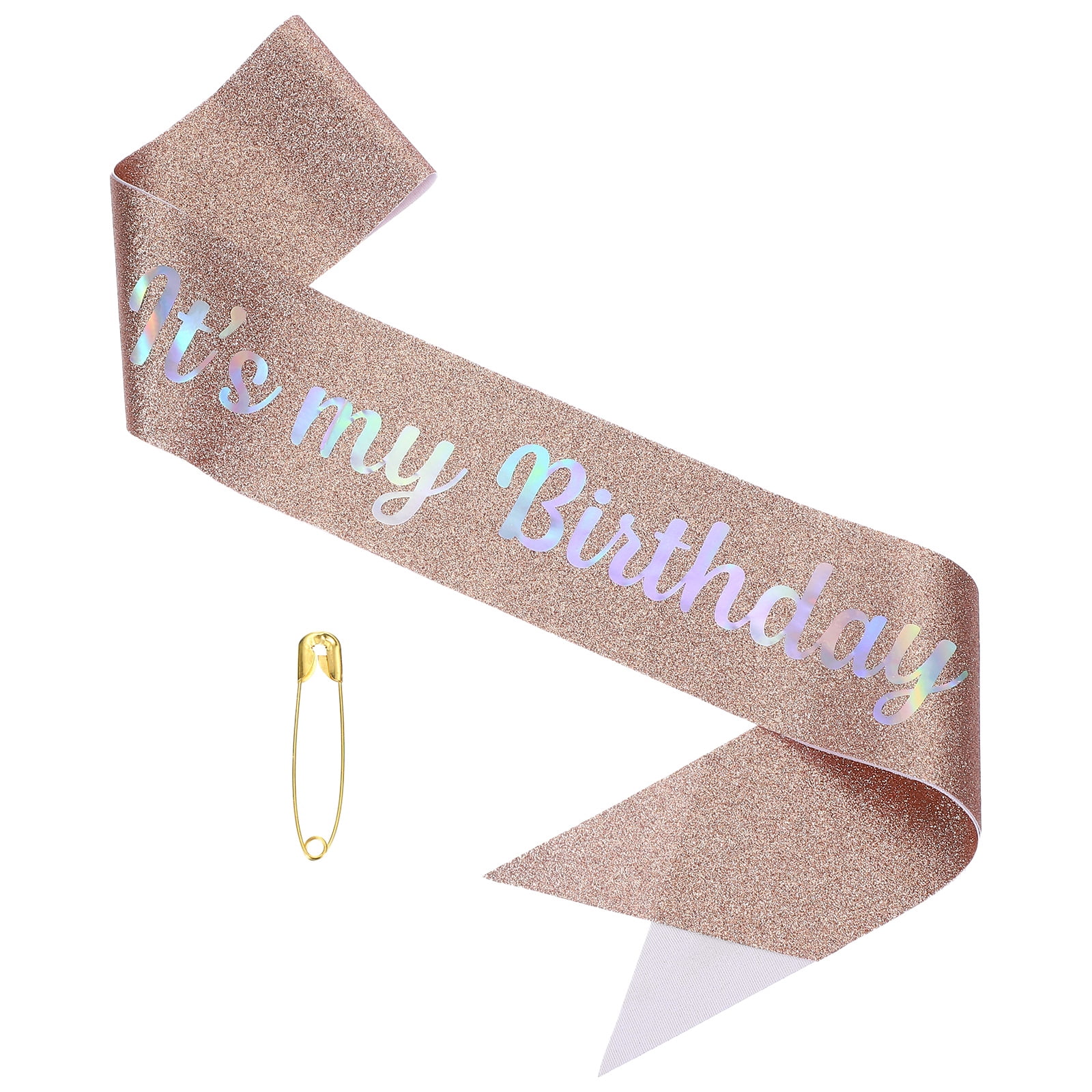 Uxcell Its My Birthday Sash, Glitters Fantasy Birthday Sash Tiara for ...