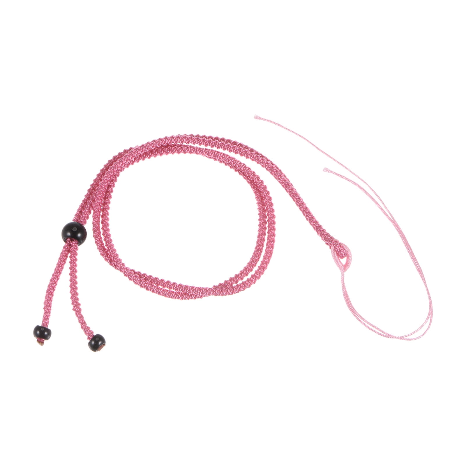 Uxcell Jade Rope Nylon Cord Necklace Holder Strings Emerald Rope, Pink ...