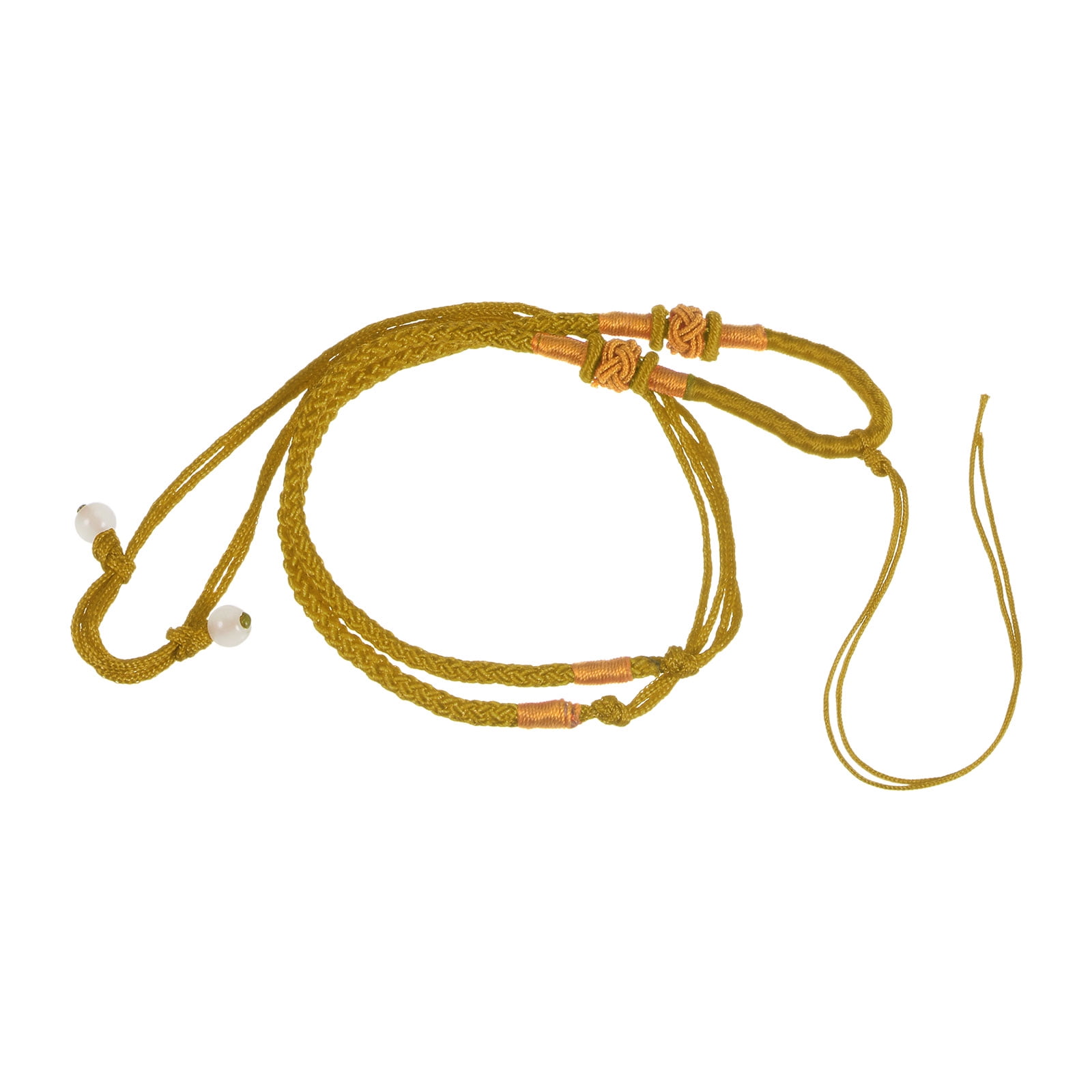 Uxcell Jade Rope Nylon Cord Necklace Strings Emerald Rope, Dark Khaki ...