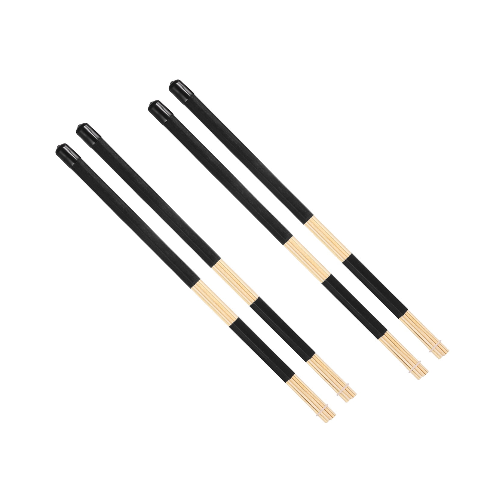 Uxcell Jazz Drum Sticks, 2 Pair Bamboo Rods Drum Brushes 19 Bundles ...