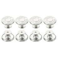 Walmart 50-Pack Black Jeans Buttons, 17mm Metal Rivet Snap Fasteners ...