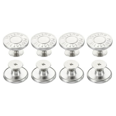 Walmart 50-Pack Black Jeans Buttons, 17mm Metal Rivet Snap Fasteners ...