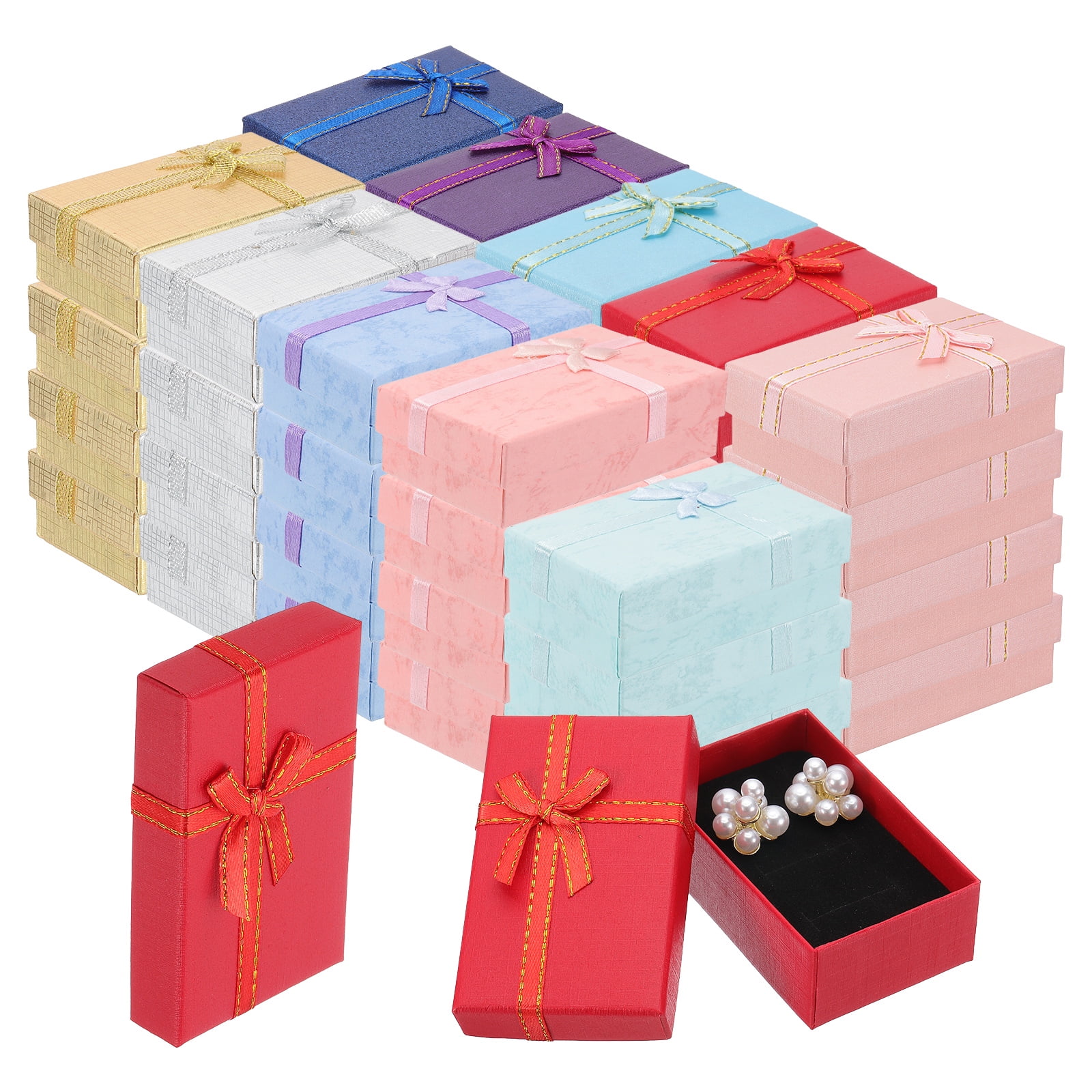 Uxcell Jewelry Gift Boxes, 80Pcs Small Gift Packaging Box, 10 Colors ...