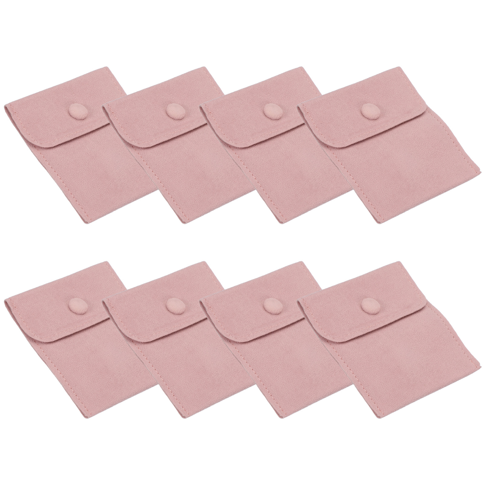 Uxcell Jewelry Pouch, Soft Velvet Pouches with Snap Button Portable ...