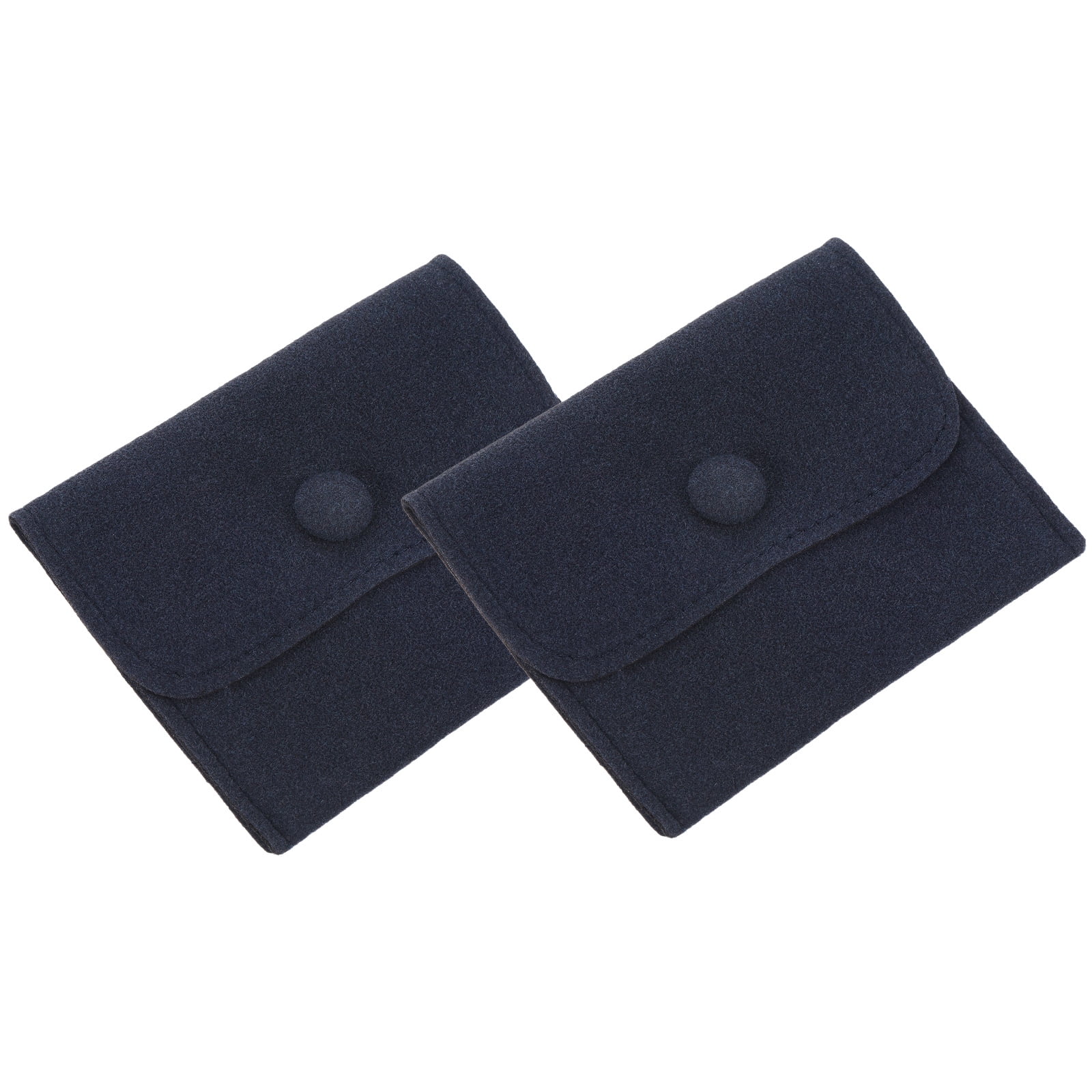 Uxcell Jewelry Pouch Velvet Pouches Snap Button Jewelry Storage Bags ...
