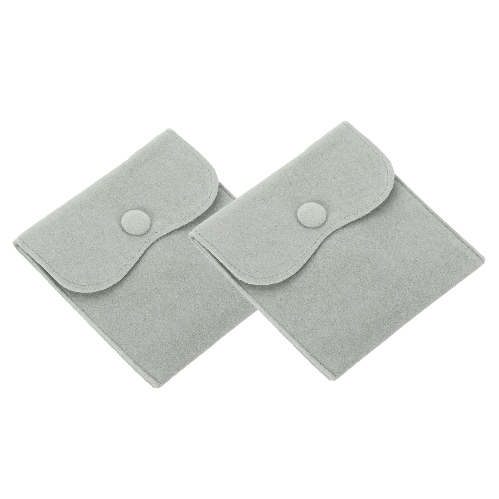 Uxcell Jewelry Pouch Velvet Pouches Snap Button Jewelry Storage Bags ...