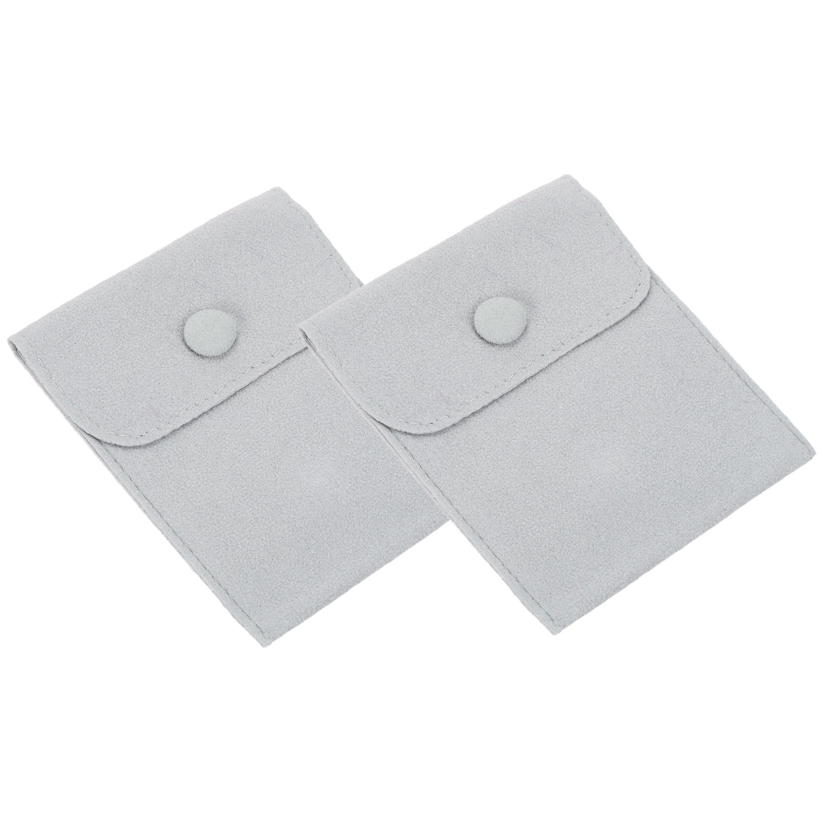 Uxcell Jewelry Pouch Velvet Pouches Snap Button Jewelry Storage Bags ...