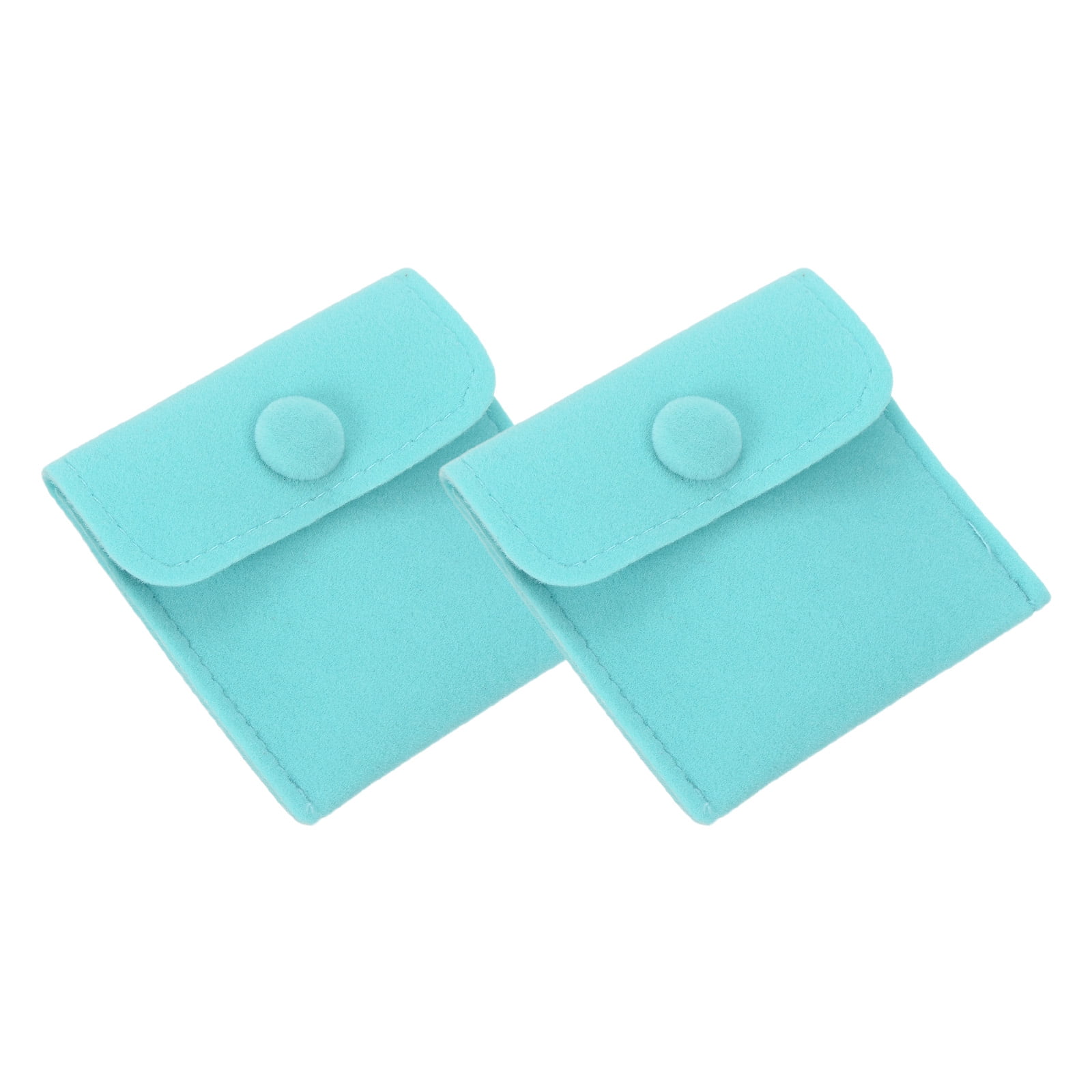 Uxcell Jewelry Pouch Velvet Pouches Snap Button Jewelry Storage Bags ...