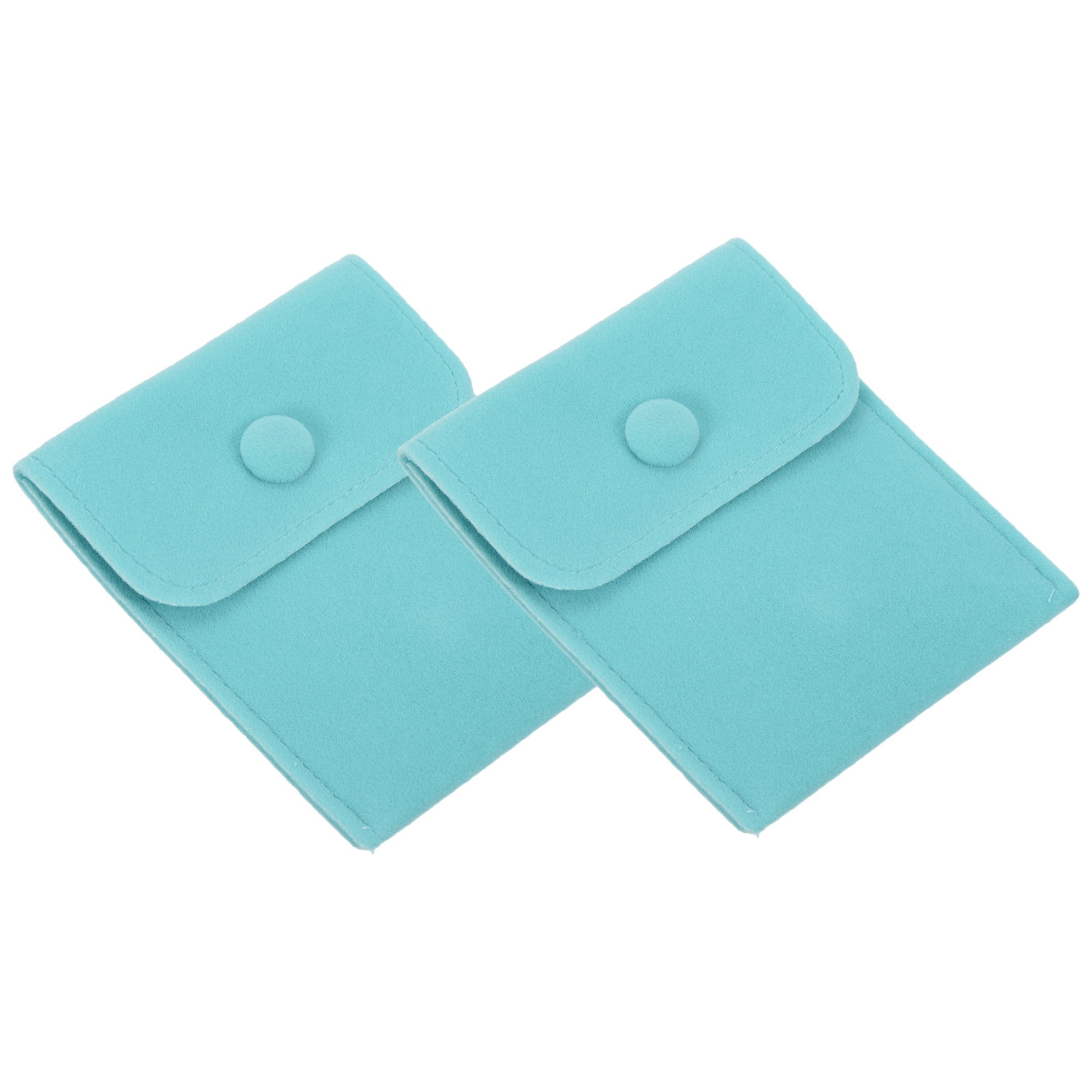 Uxcell Jewelry Pouch Velvet Pouches Snap Button Jewelry Storage Bags ...