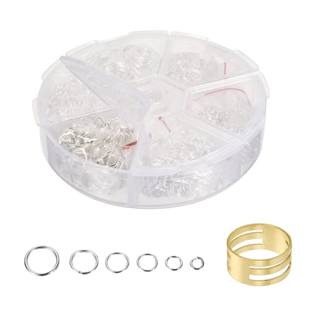 Uxcell Jump Ring Open Close Tool with Split O Rings Kit, for DIY Craft ...