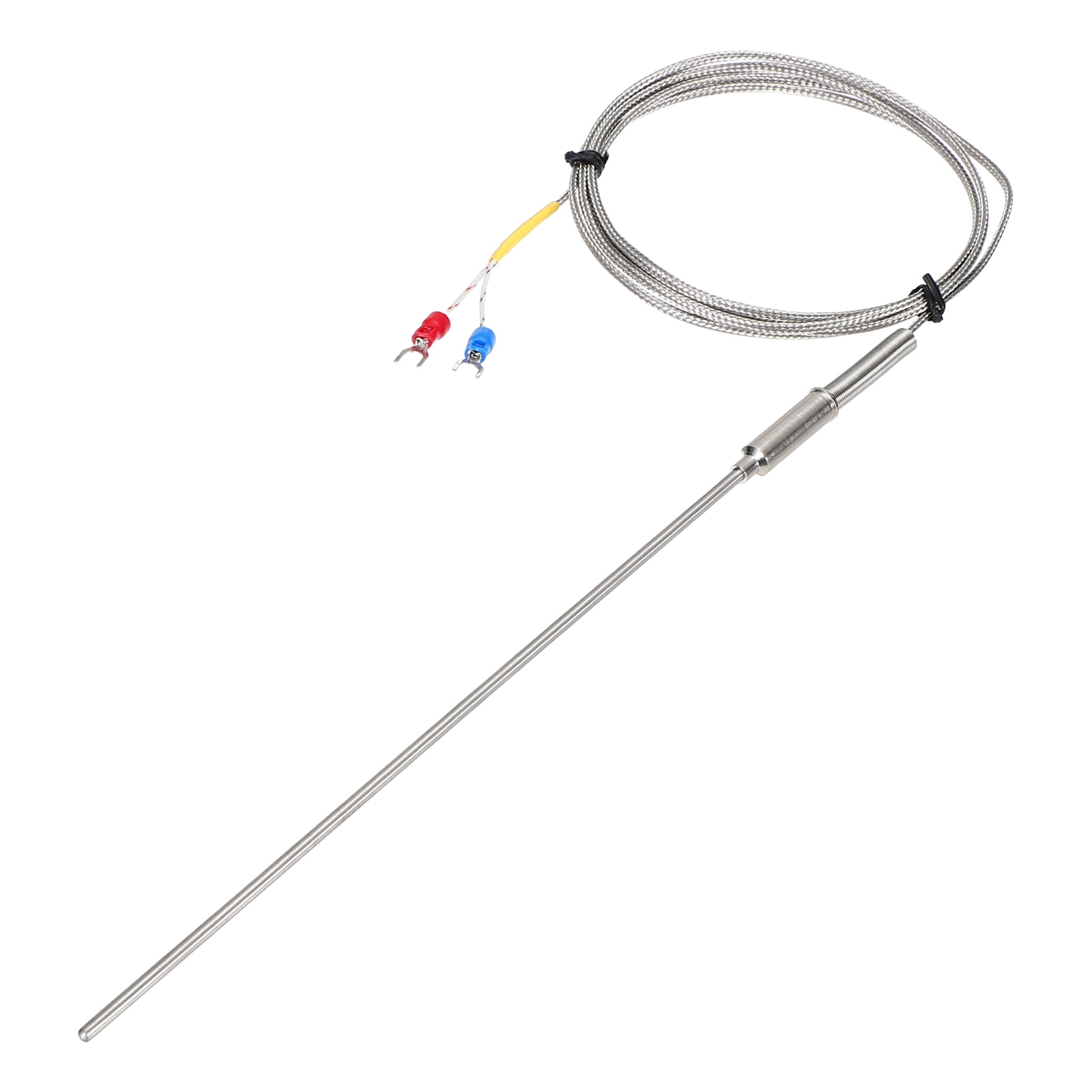 Uxcell K Type Thermocouple Temperature Sensor Probe 3x200mm 4.9ft Wire ...