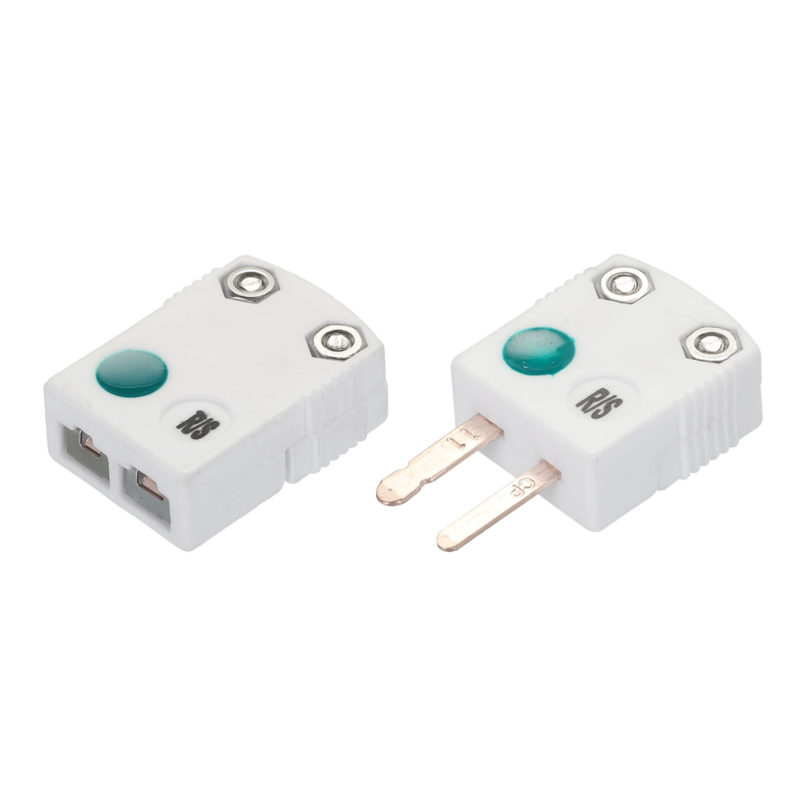 Uxcell K Type Thermocouple Wire Connectors Female Male Plug Adapter ...