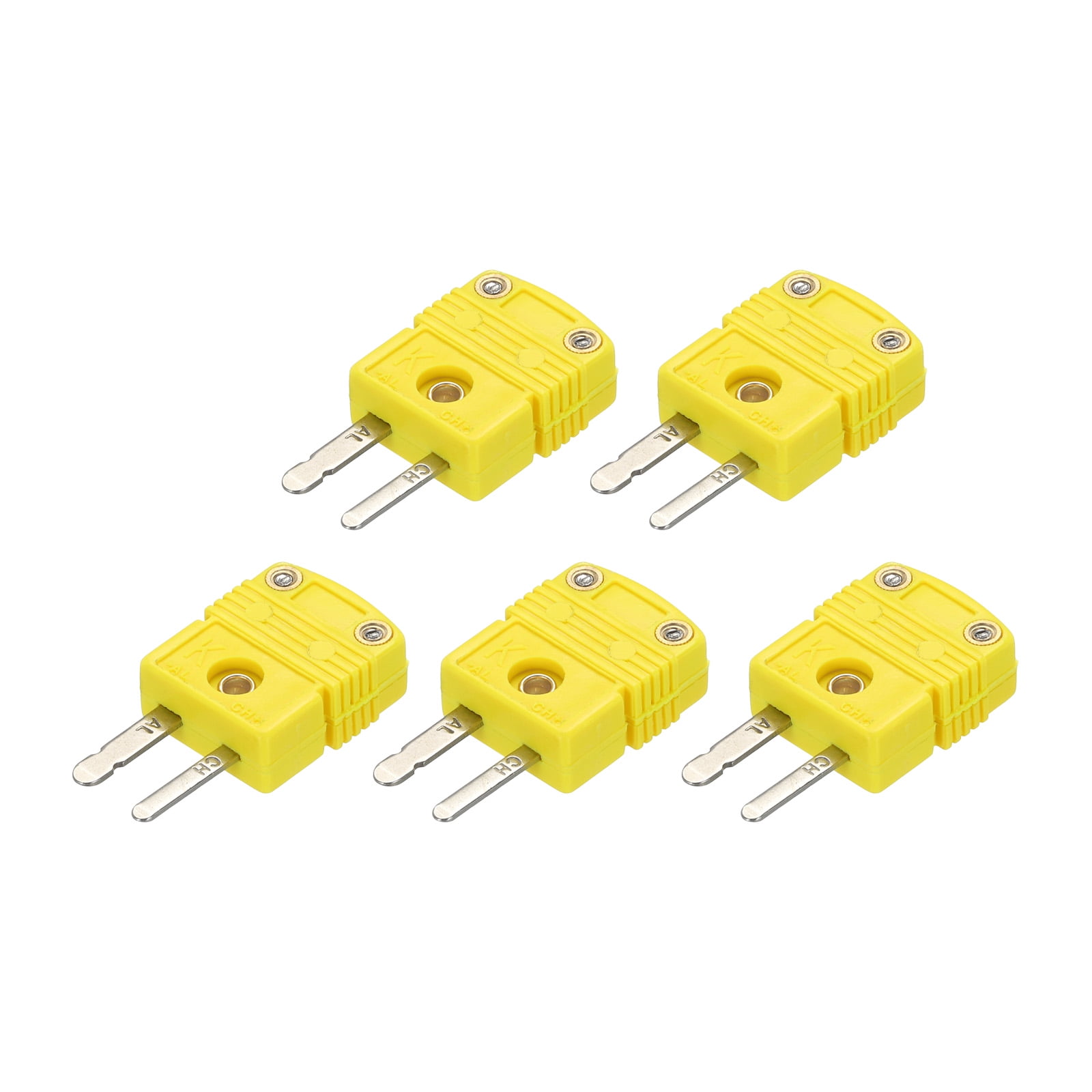 Uxcell K Type Thermocouple Wire Connectors Male Plug Adapter High ...