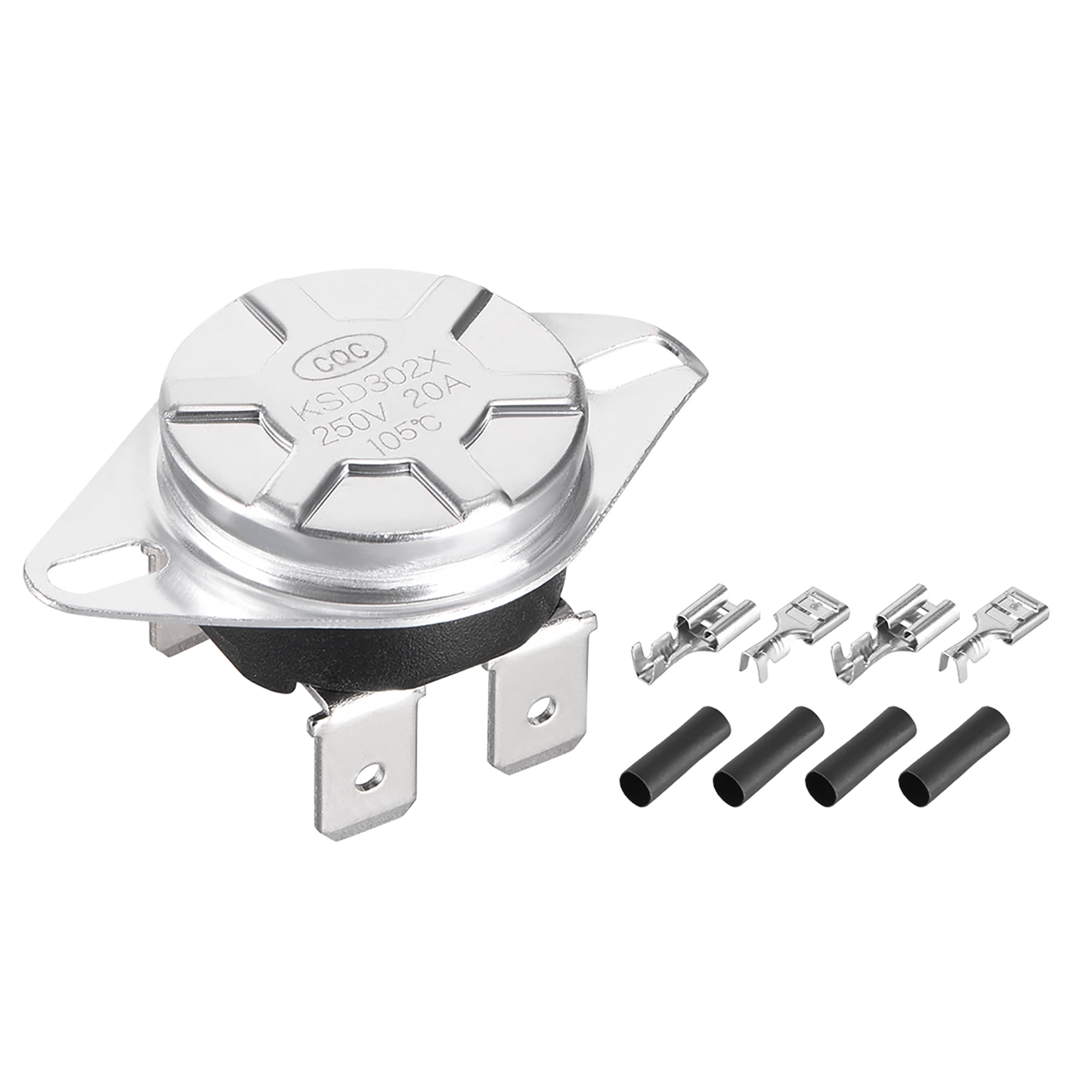 Uxcell KSD302T Thermostat Temperature Control Switch 105°C 20A N.C 6 ...
