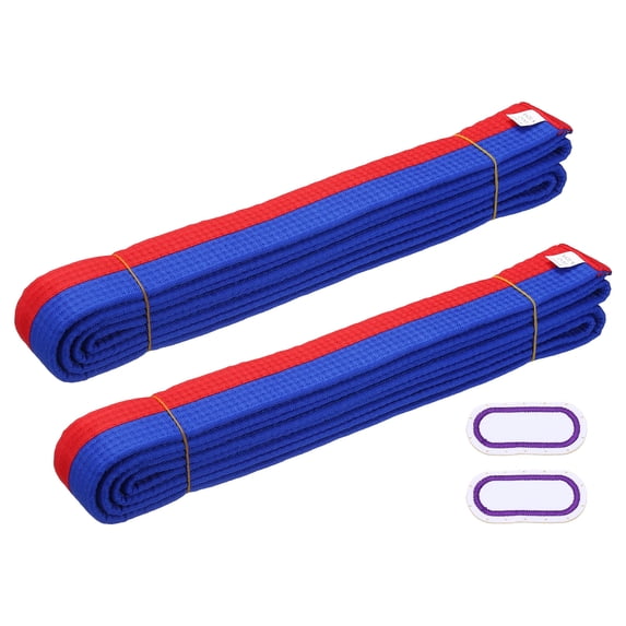 Uxcell Karate Belt, Martial Arts Ranking Belts with Name Tag Solid ...