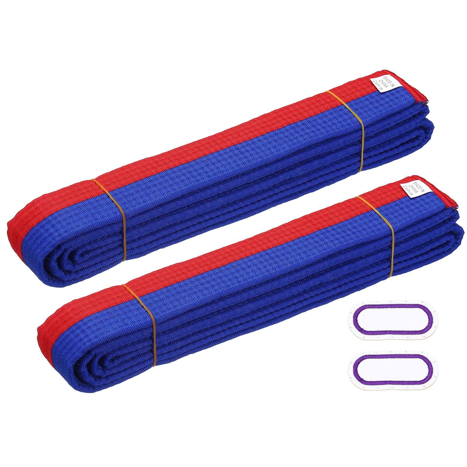 Uxcell Karate Belt, Martial Arts Ranking Belts with Name Tag Solid ...