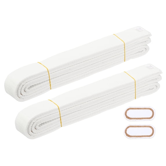 Uxcell Karate Belt, Martial Arts Ranking Belts with Name Tag Solid ...