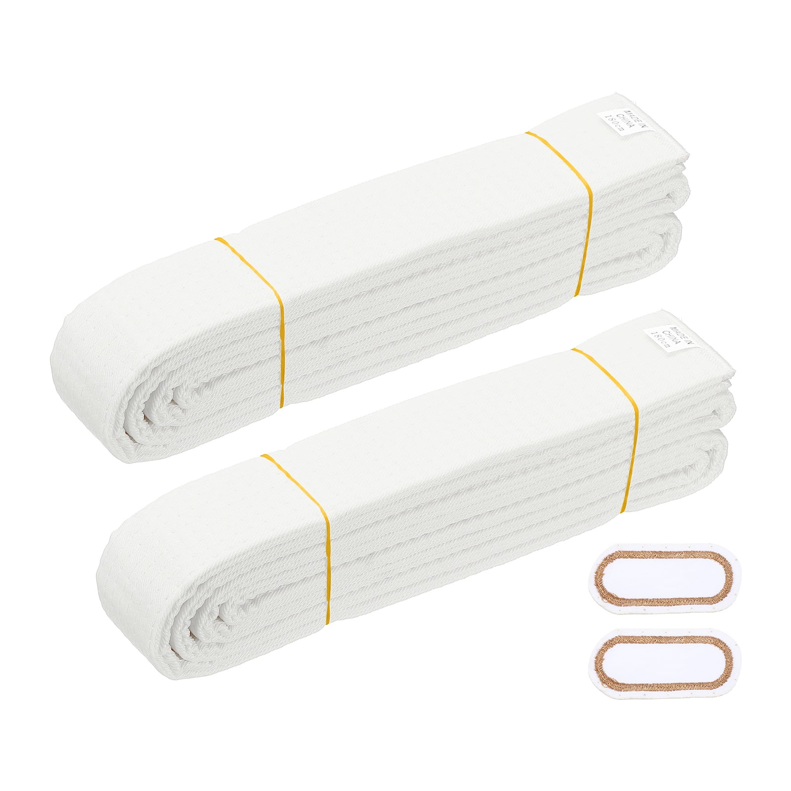 Uxcell Karate Belt, Martial Arts Ranking Belts with Name Tag Solid ...