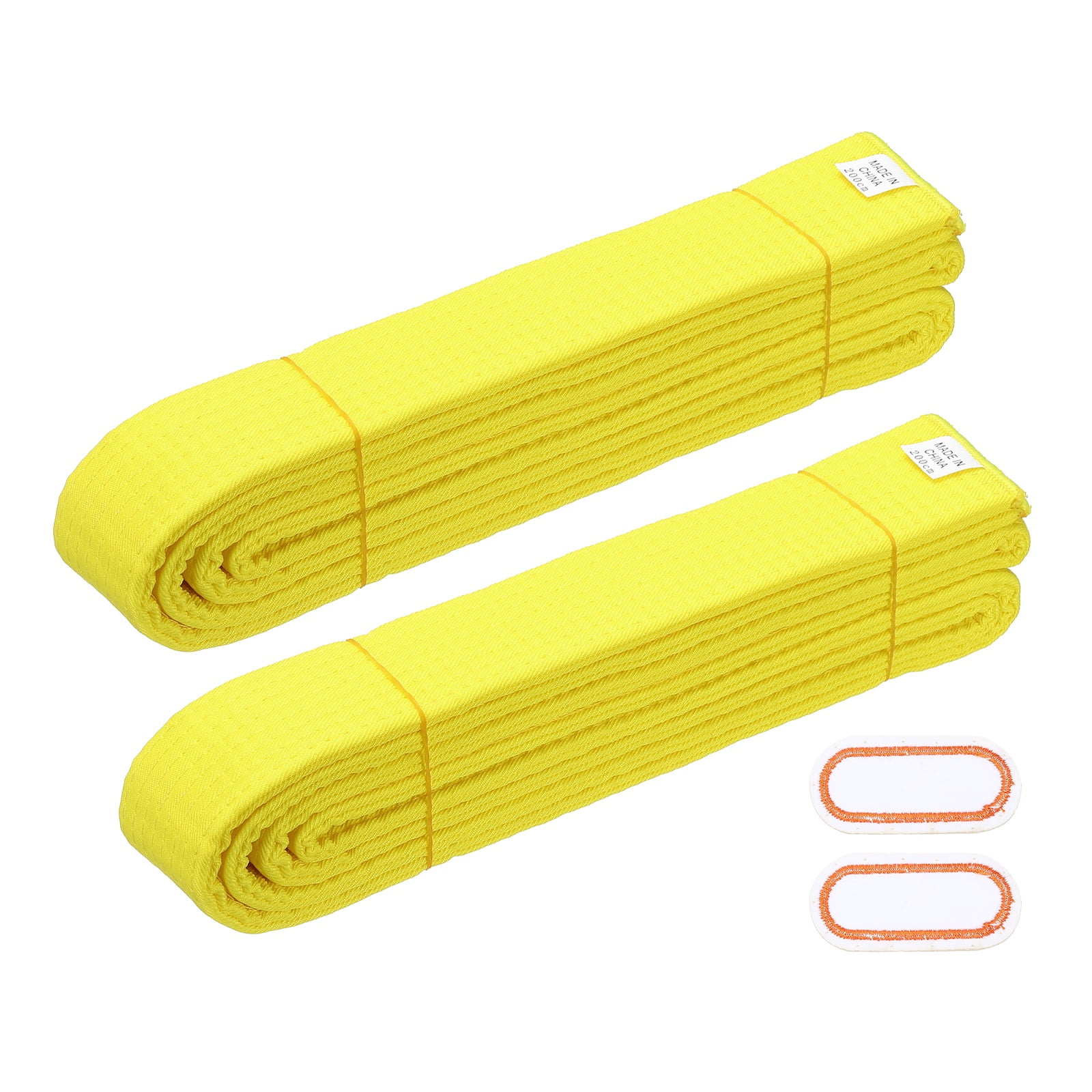 Uxcell Karate Belt, Martial Arts Ranking Belts with Name Tag Solid ...