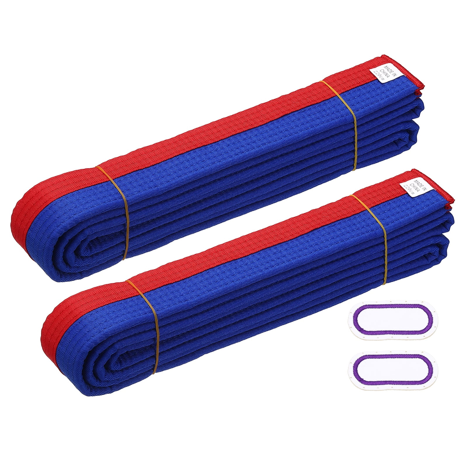 Uxcell Karate Belt, Martial Arts Ranking Belts with Name Tag Solid ...