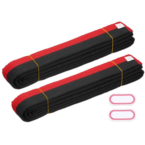 Uxcell Karate Belt, Martial Arts Ranking Belts with Name Tag Solid ...