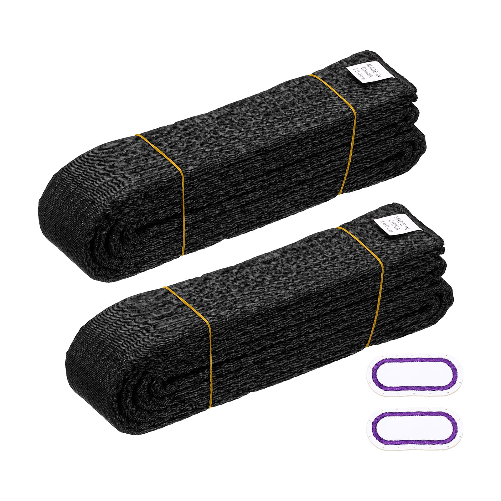 Uxcell Karate Belt, Martial Arts Ranking Belts with Name Tag Solid ...