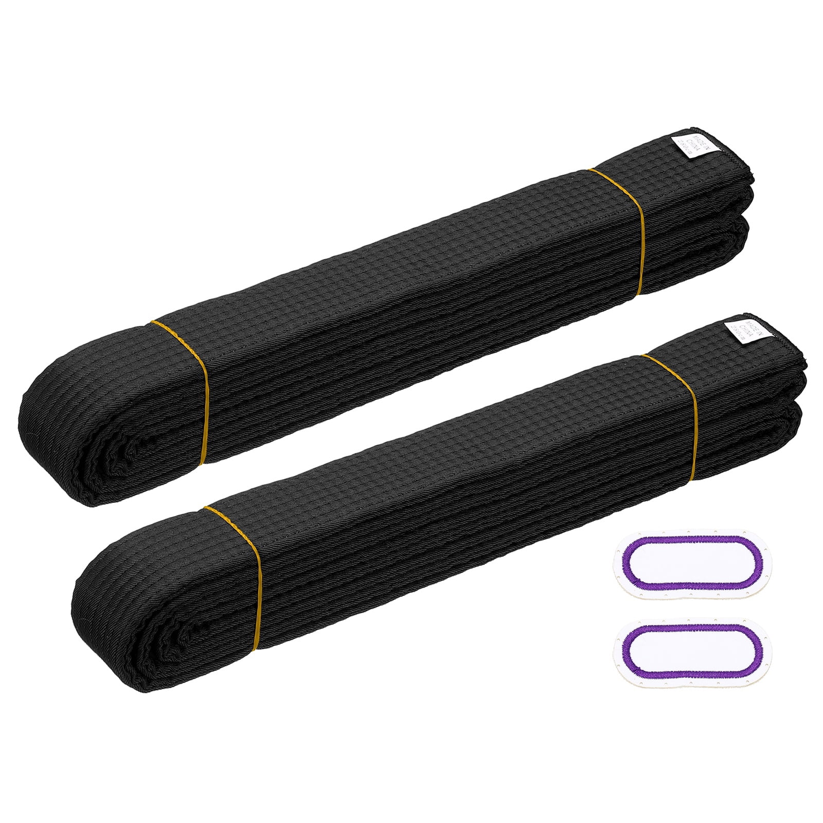 Uxcell Karate Belt, Martial Arts Ranking Belts with Name Tag Solid ...