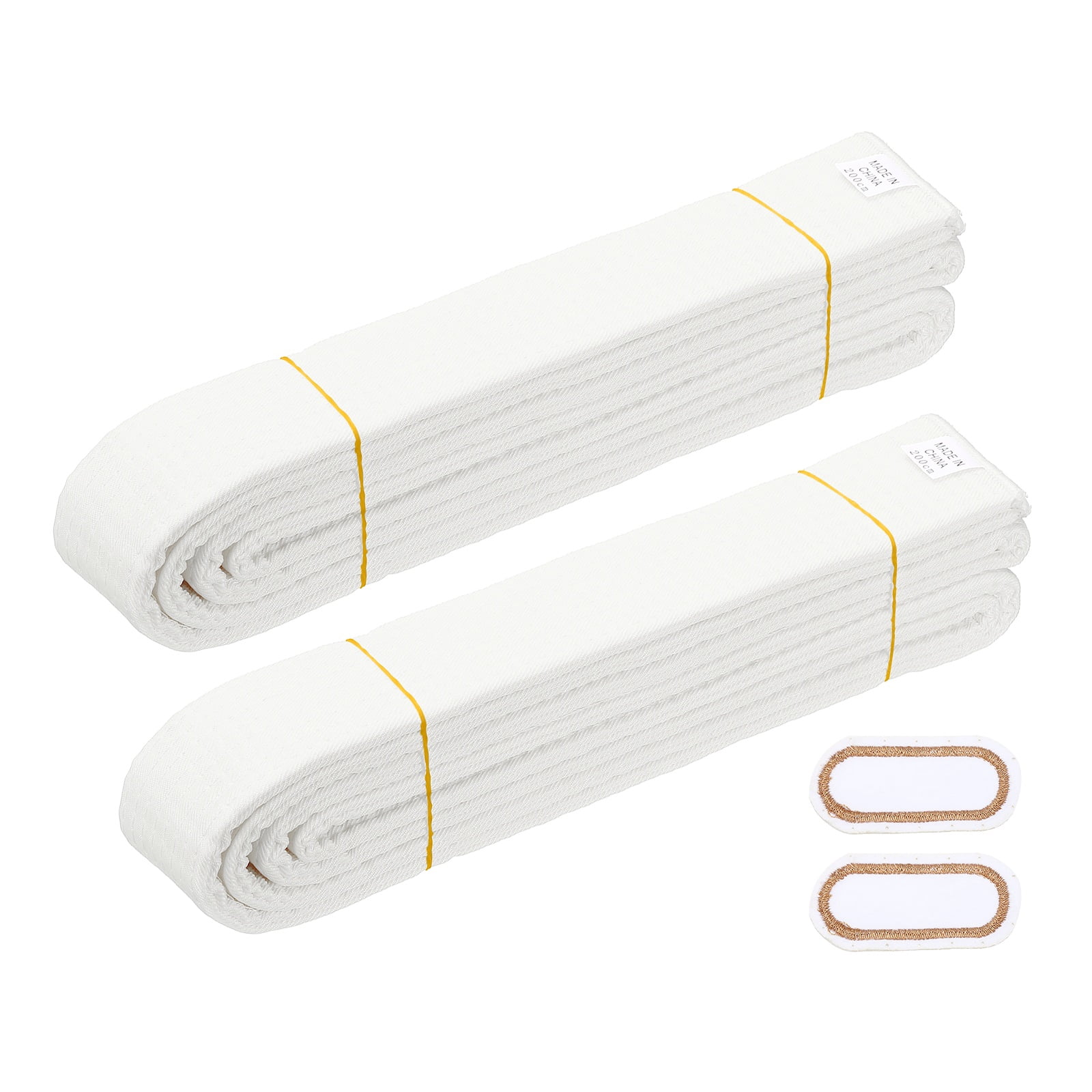 Uxcell Karate Belt, Martial Arts Ranking Belts with Name Tag Solid ...