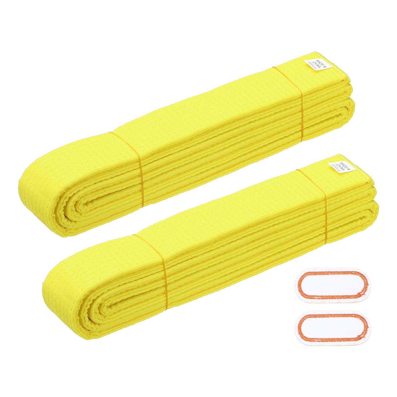 Uxcell Karate Belt, Martial Arts Ranking Belts with Name Tag Solid ...