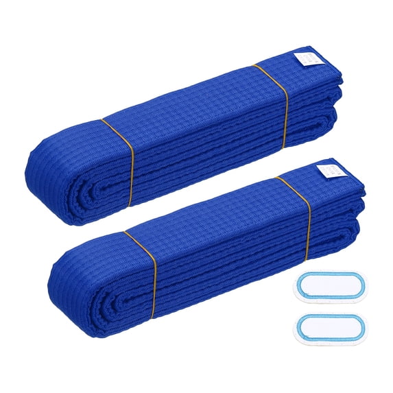 Uxcell Karate Belt, Martial Arts Ranking Belts with Name Tag Solid ...