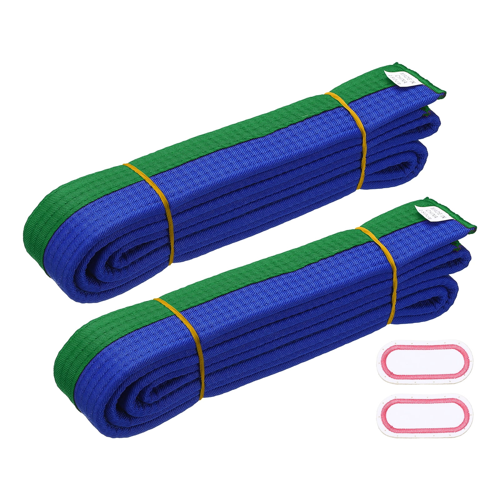 Uxcell Karate Belt, Martial Arts Ranking Belts with Name Tag Solid ...