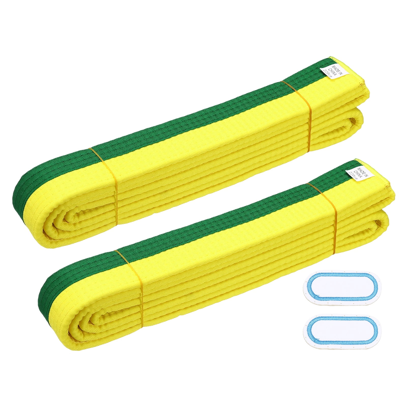 Uxcell Karate Belt, Martial Arts Ranking Belts with Name Tag Solid ...