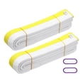 Uxcell Karate Belt, Martial Arts Ranking Belts with Name Tag Solid ...